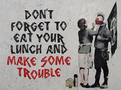 Don't Forget Your Scarf - Banksy Fine Art Reproduction Oil Painting