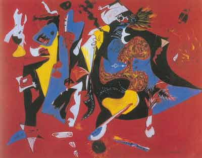 Red and Blue - Jackson Pollock Image viewer - Bohemain Fine Art