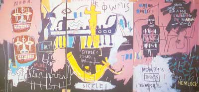 History of Black People (3 panels) - Jean-Michel Basquiat Image viewer ...